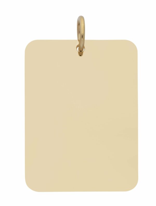 DT-002 | Large Square Dog Tag · Goldfathers Jewelry