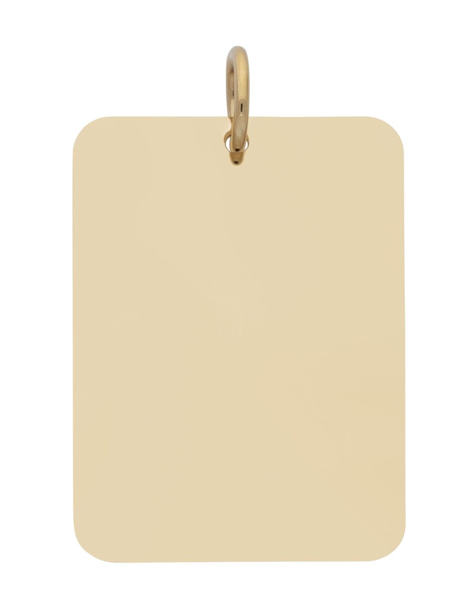 DT-002 | Large Square Dog Tag · Goldfathers Jewelry