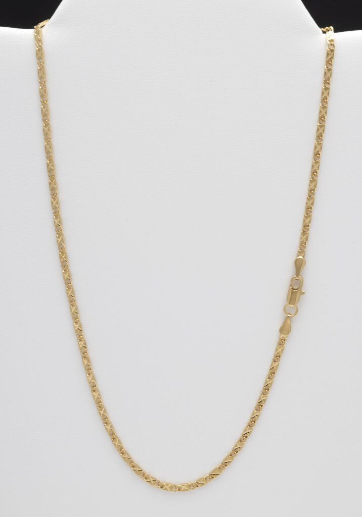 050A | Small Flat Bar Chain · Goldfathers Jewelry