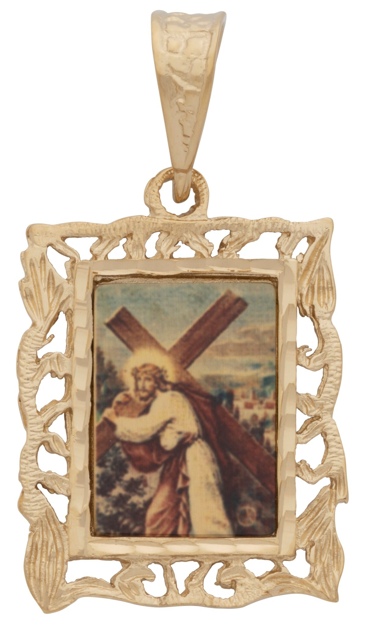 MR-426 | Jesus Carrying the Cross · Goldfathers Jewelry